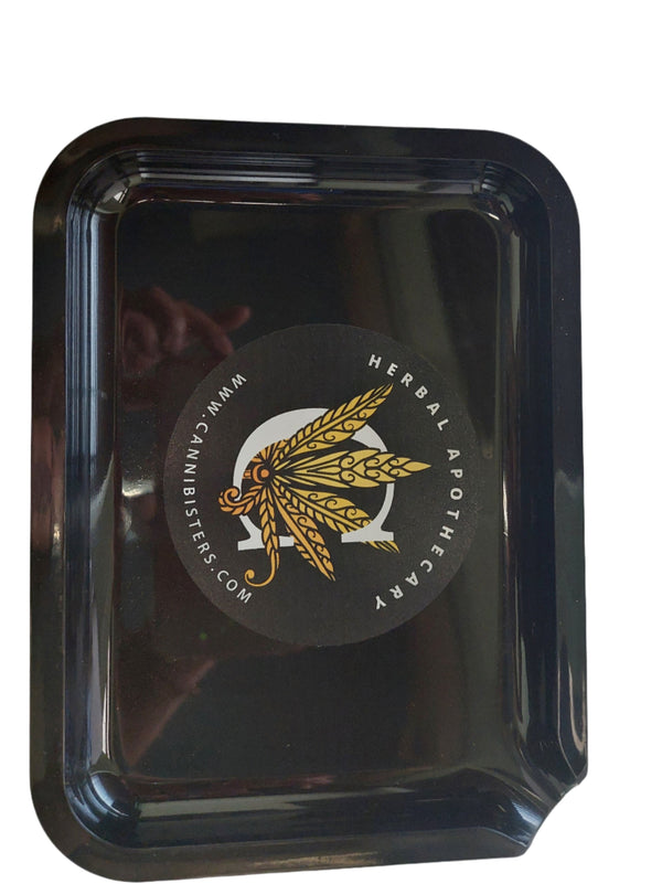 Rolling Tray - Black – Cannibisters - The Herbal Apothecary